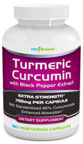 VitaBreeze turmeric curcumin capsules for wellness