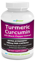 VitaBreeze turmeric curcumin capsules for wellness