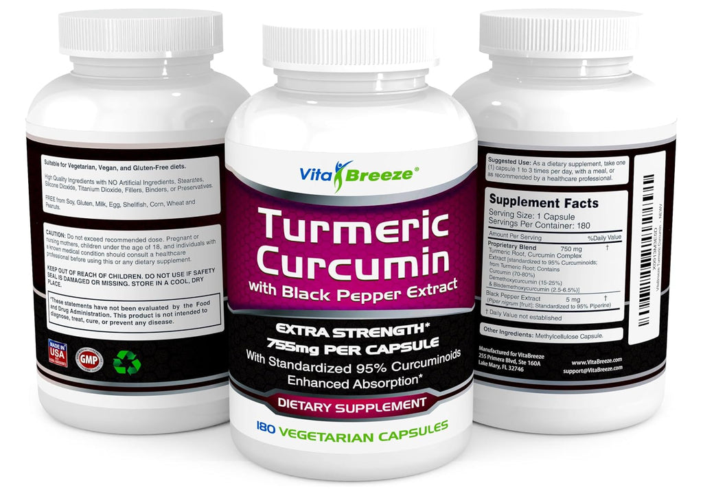 VitaBreeze turmeric curcumin for inflammation relief
