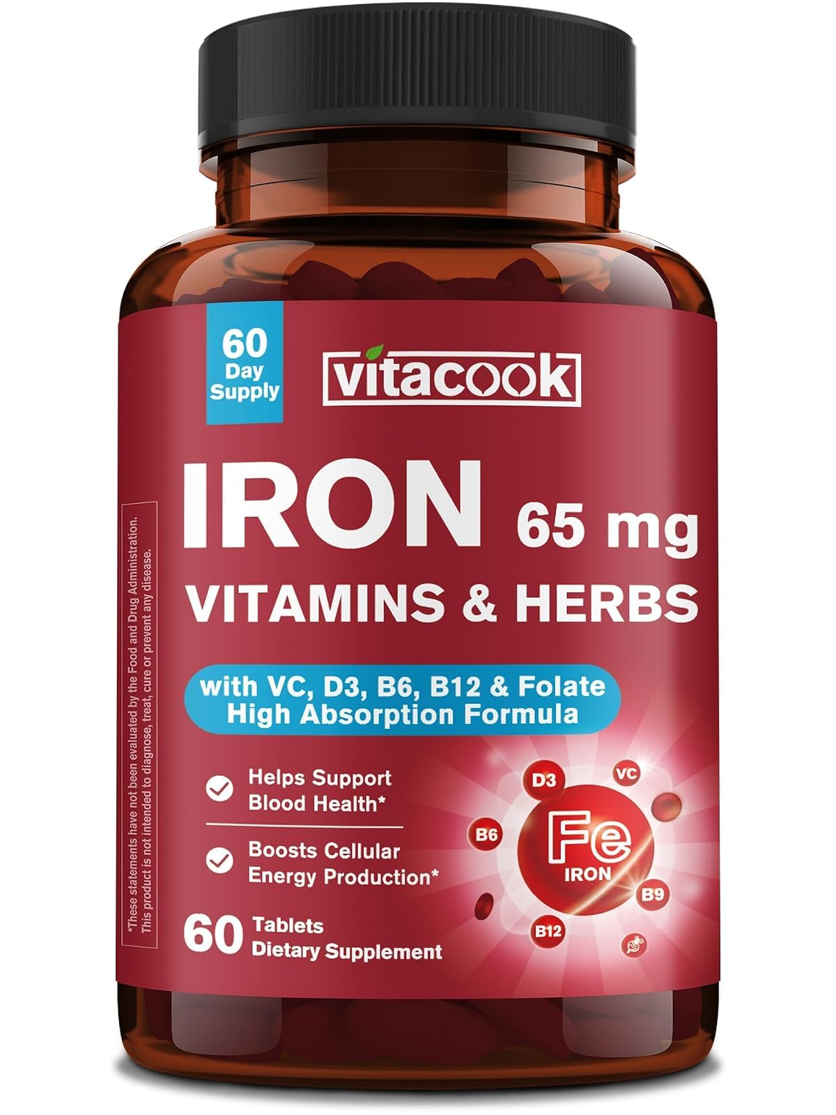 Vitacook iron supplement for energy