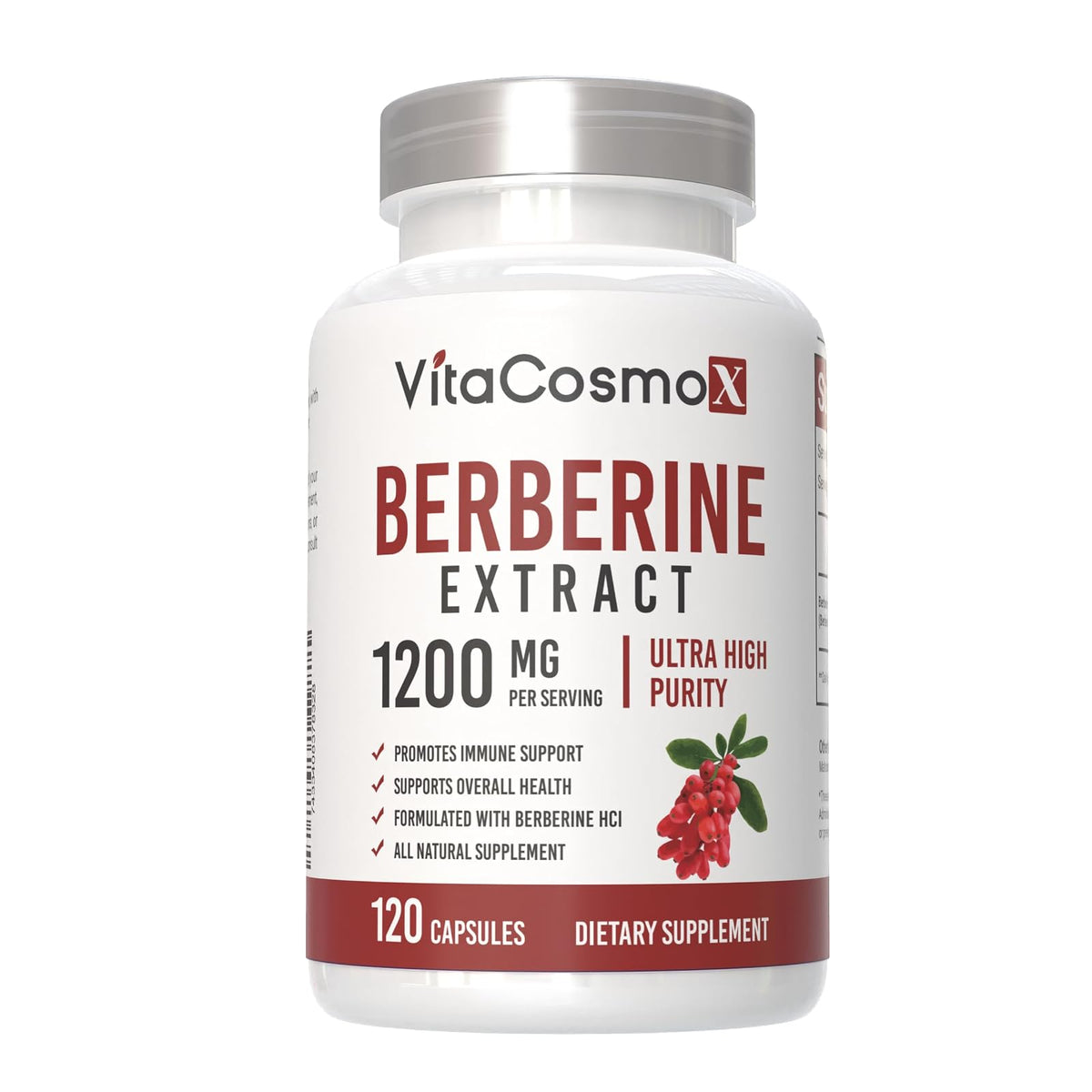 VitaCosmoX Berberine HCL capsules