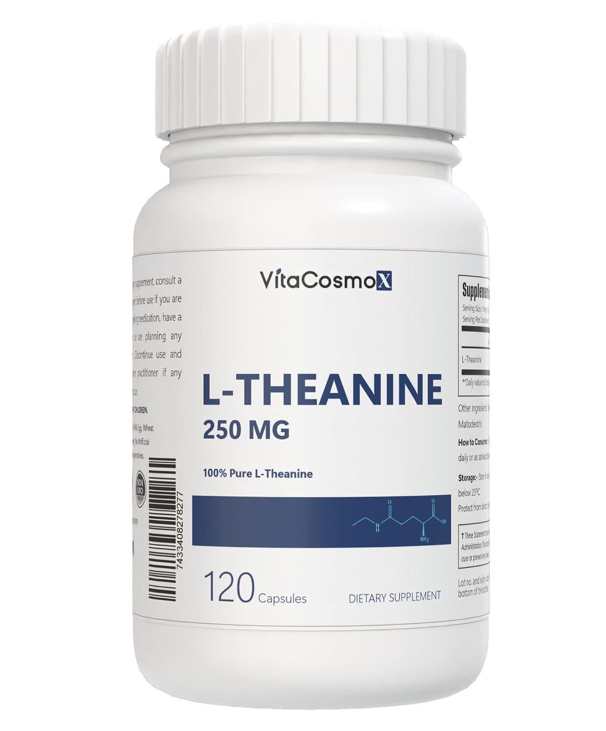 VitaCosmoX L-Theanine vegan capsules