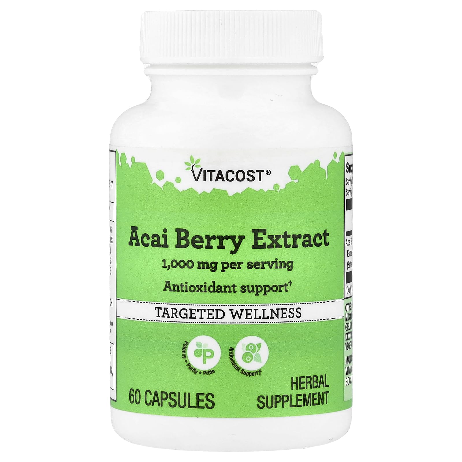 Vitacost Acai Berry antioxidant capsules