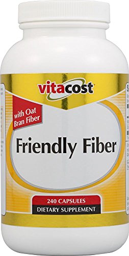 Vitacost Friendly Fiber capsules for gut health