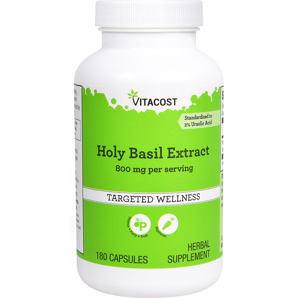 Vitacost Holy Basil Extract capsules for wellness
