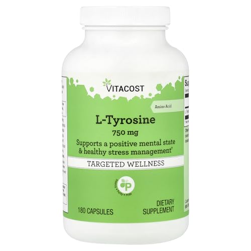Vitacost L-Tyrosine 750 mg capsules