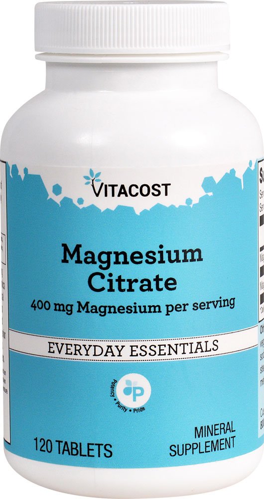 Vitacost magnesium citrate for relaxation