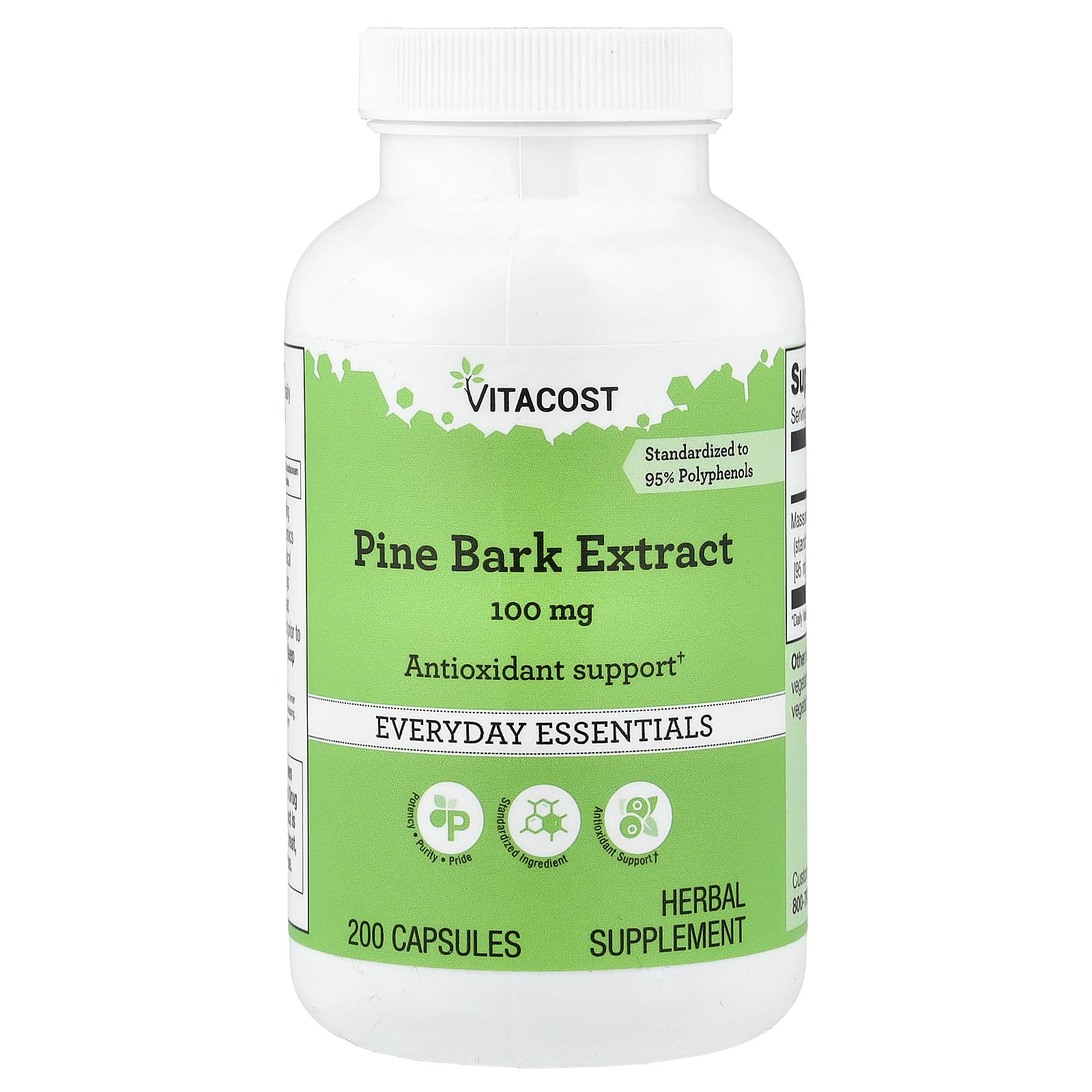 Vitacost Pine Bark Extract capsules