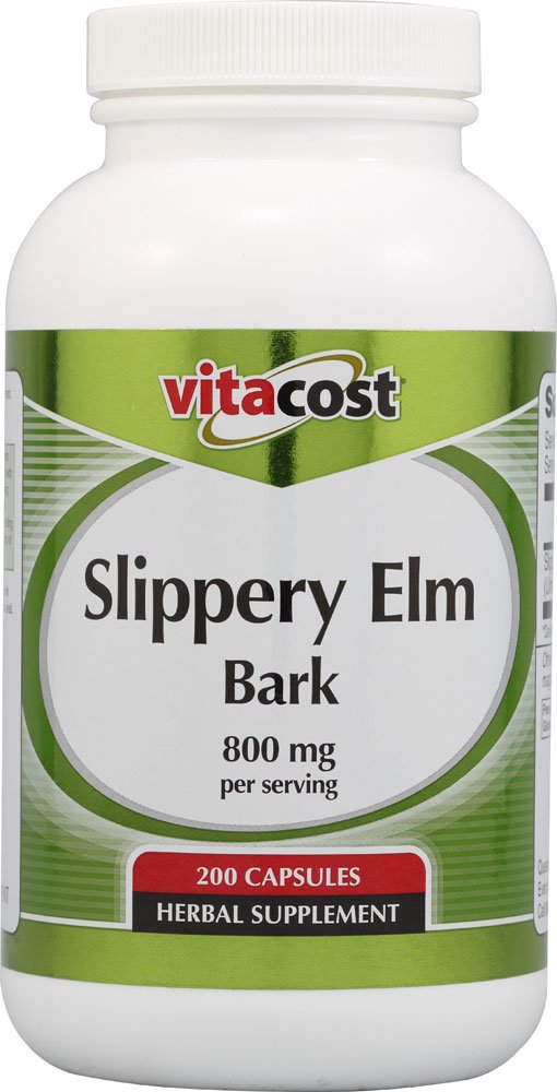 Vitacost slippery elm bark capsules
