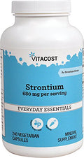 Vitacost strontium vegetarian capsules