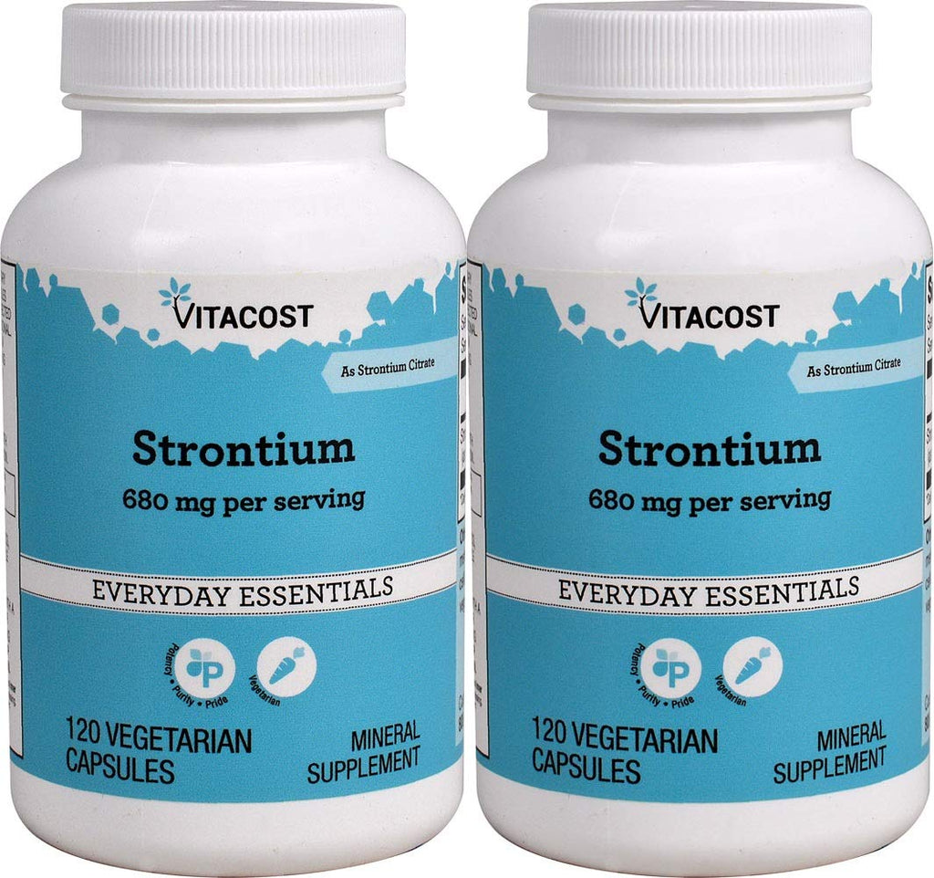 Vitacost Strontium vegetarian capsules