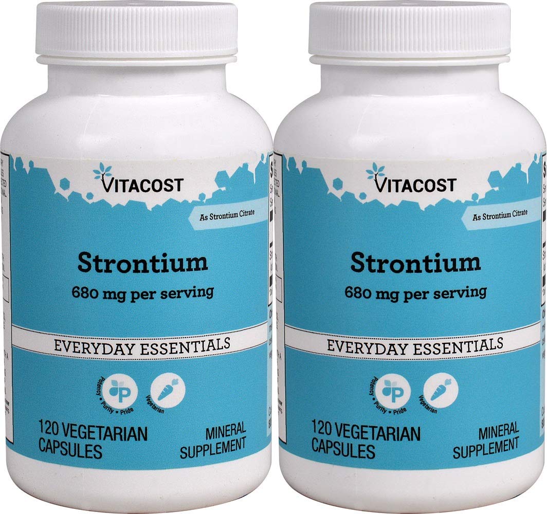 Vitacost Strontium vegetarian capsules