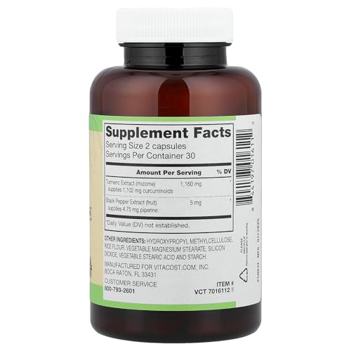 Vitacost turmeric for daily vitality