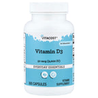 Vitacost Vitamin D3 2000 IU capsules