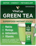 VitaCup green tea instant packets