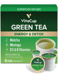 VitaCup green tea pods with matcha
