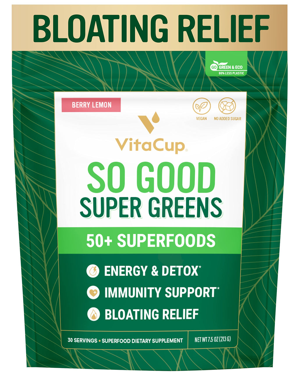 VitaCup spirulina superfood powder