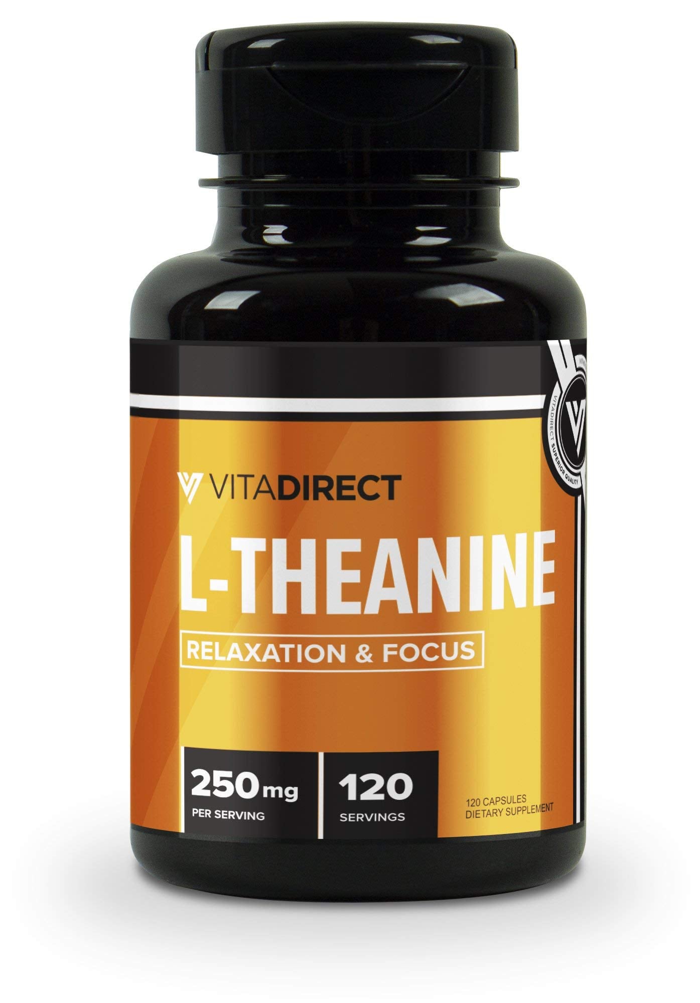 VitaDirect L-Theanine stress relief capsules