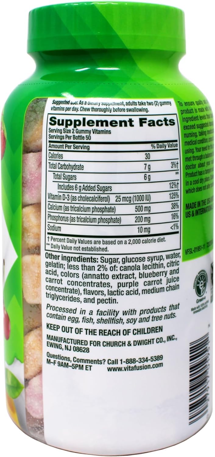 vitafusion calcium for muscle function