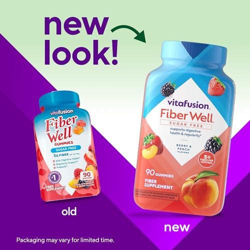Vitafusion FiberWell gummies with psyllium husk
