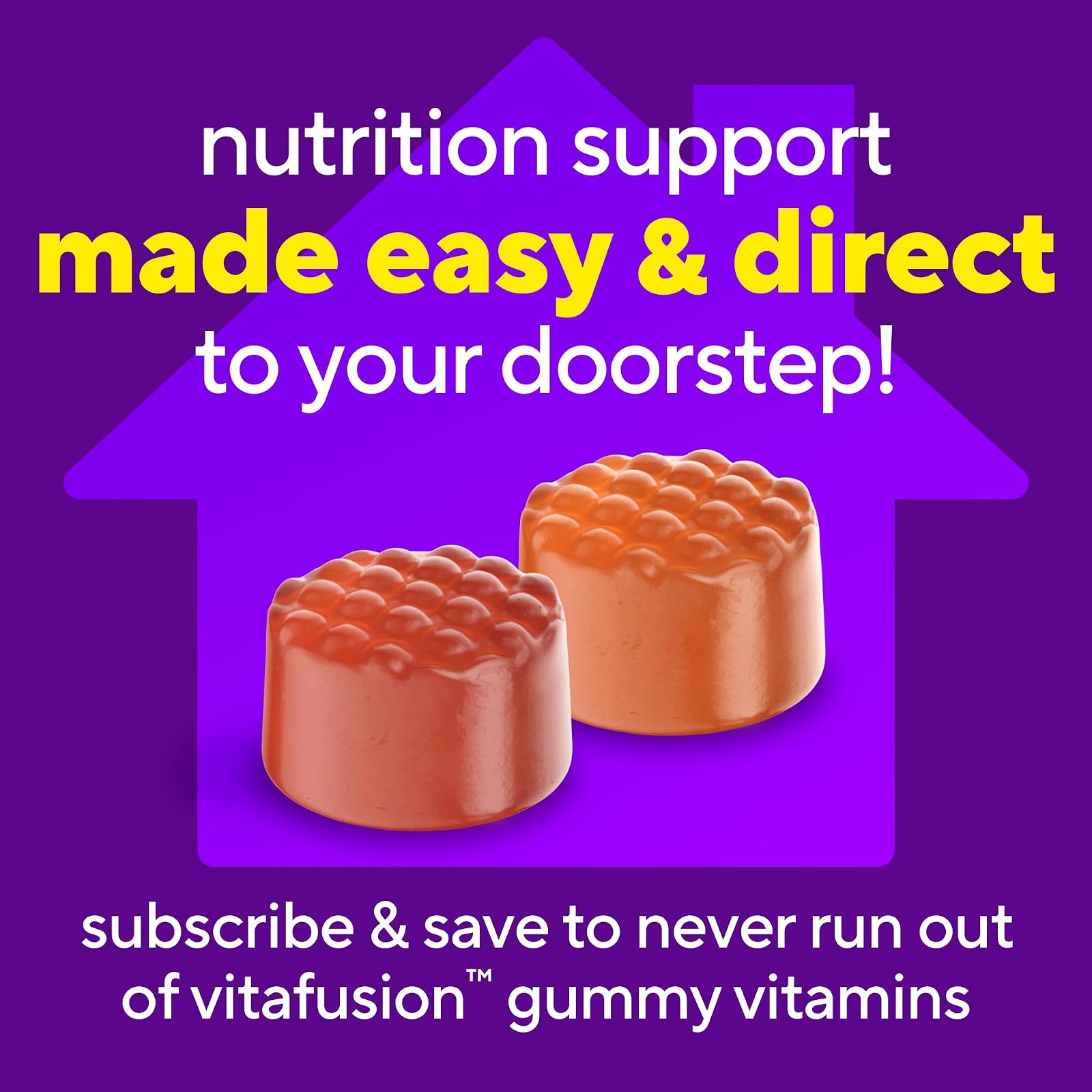 Vitafusion multivitamin gummies for easy intake