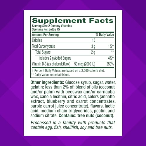 Vitafusion Vitamin D3 supports mood balance