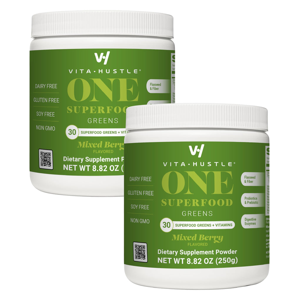VitaHustle spirulina superfood powder
