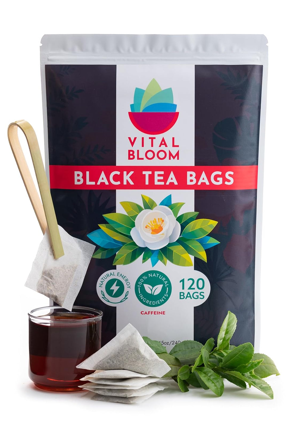 Vital Bloom black tea bags
