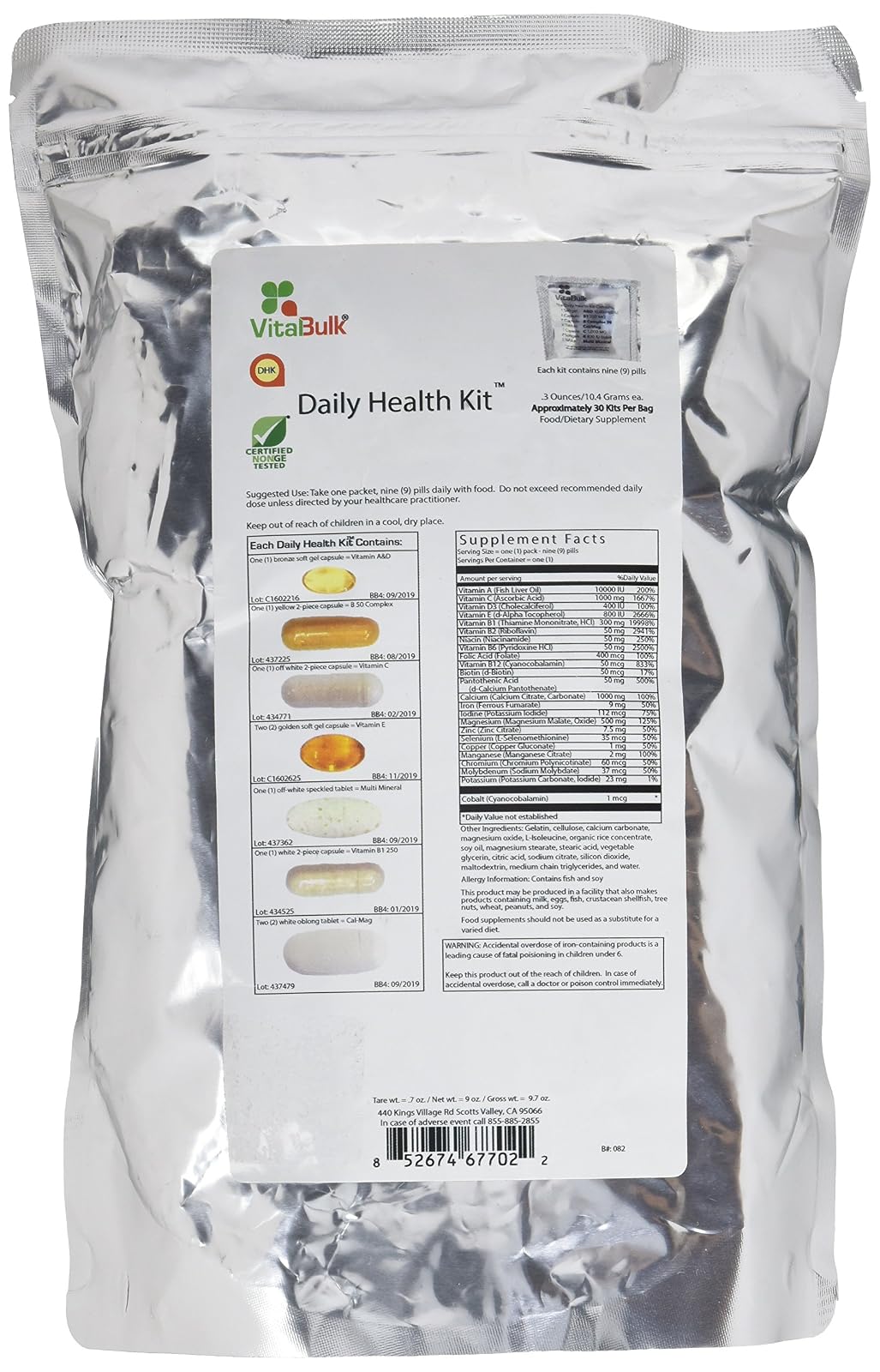 Vital Bulk multivitamins for daily health
