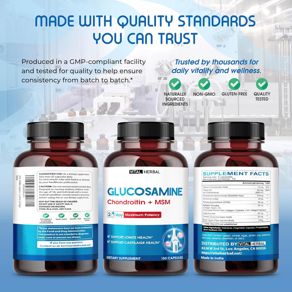 vital herbal glucosamine for overall wellness