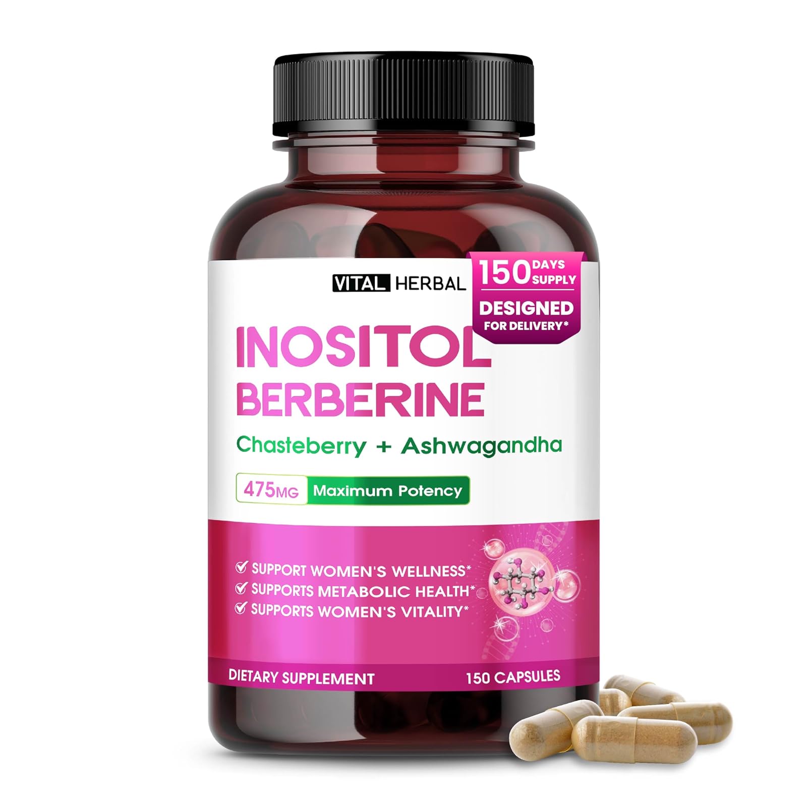 Vital Herbal Inositol Berberine capsules
