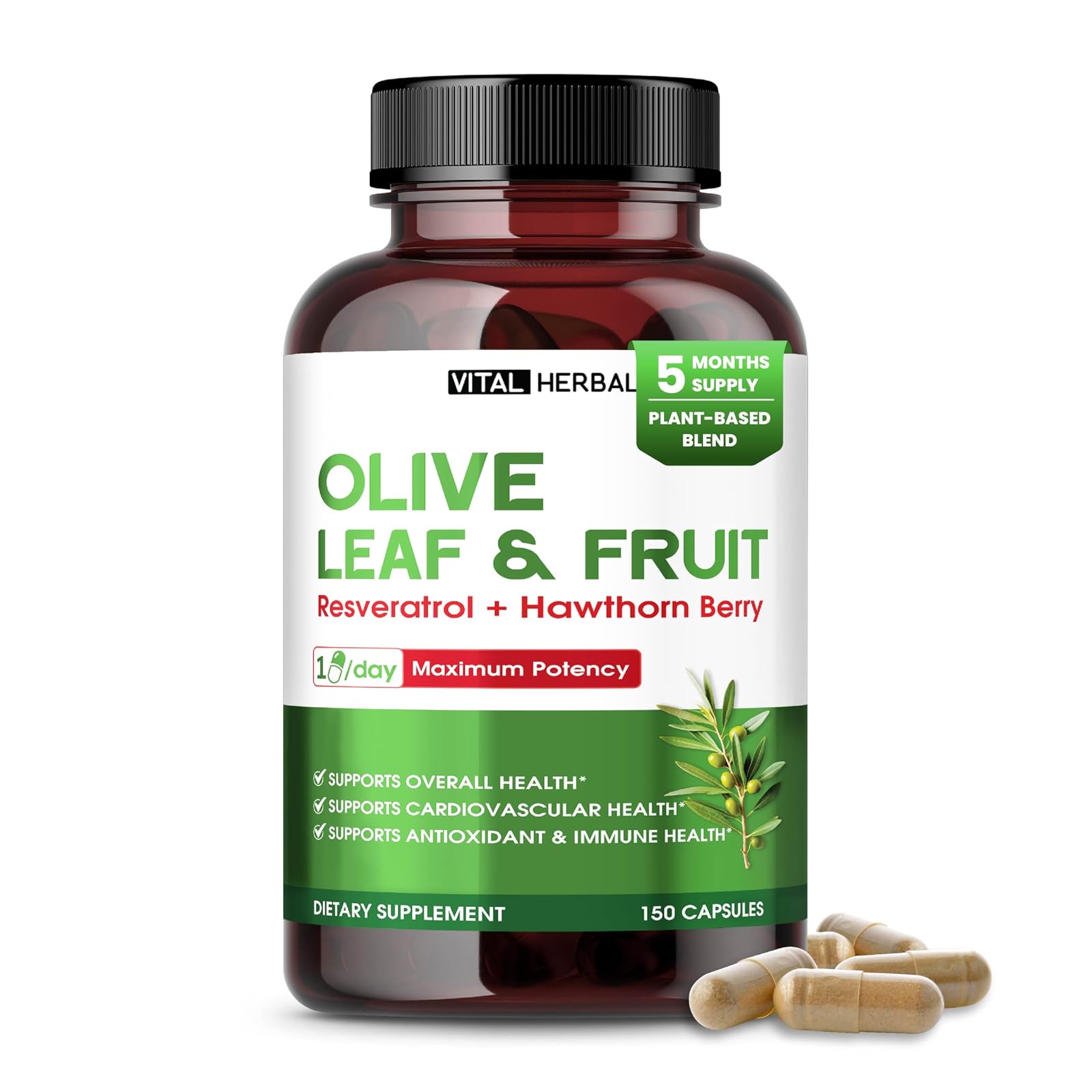 Vital Herbal olive leaf capsules