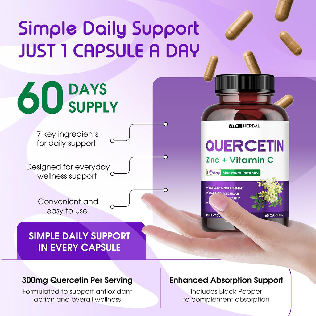 vital herbal quercetin antioxidant support