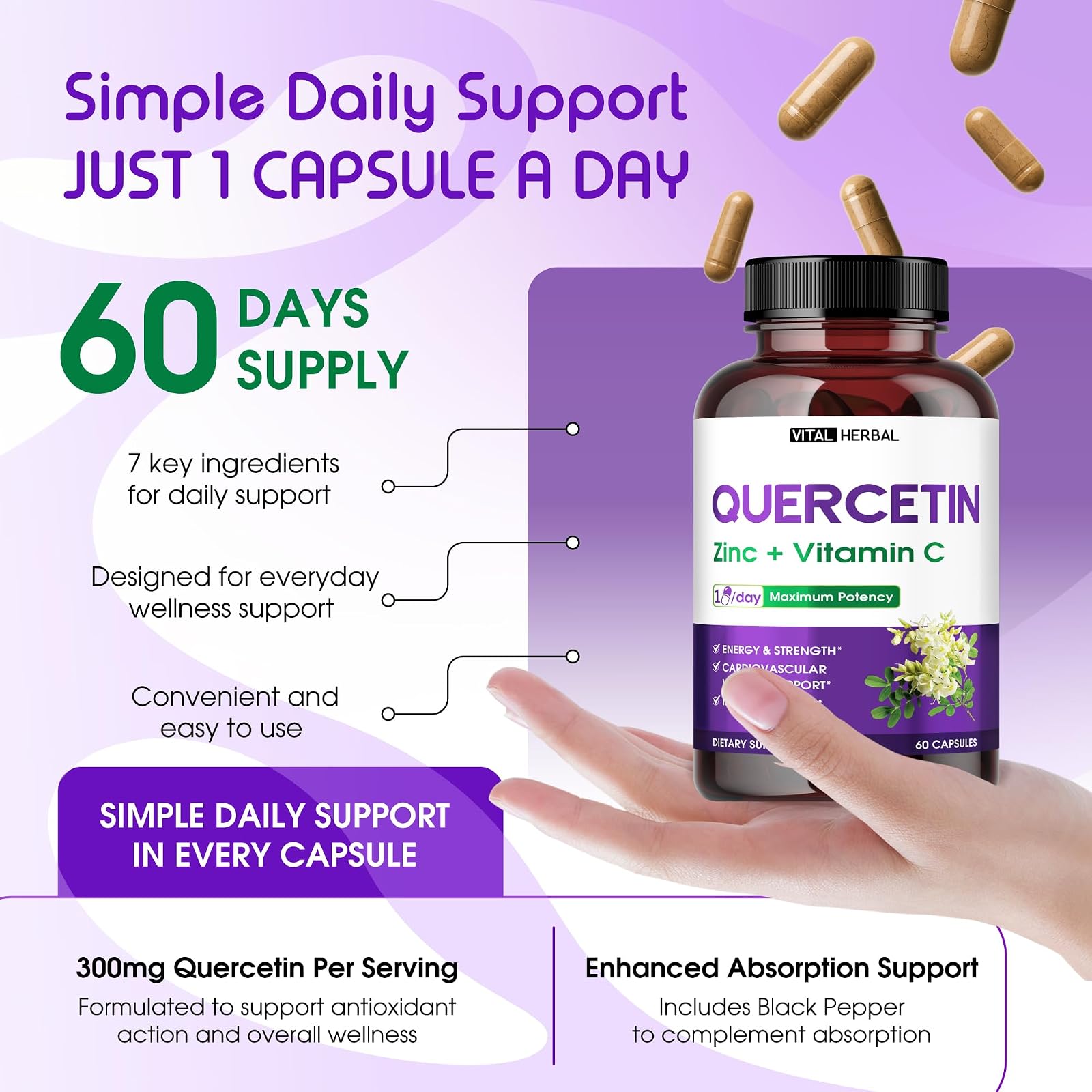 vital herbal quercetin antioxidant support