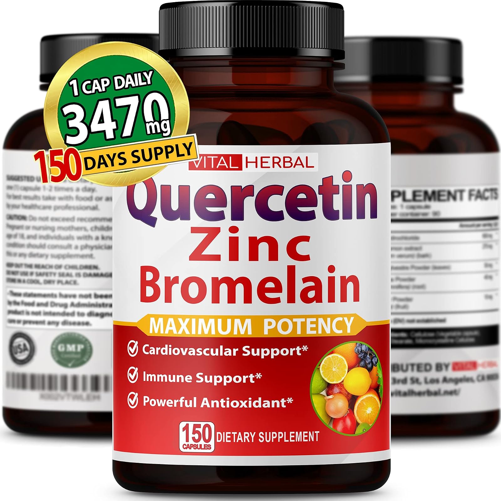 Vital Herbal Quercetin Complex capsules