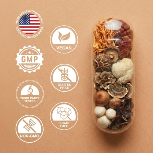 Vital mushrooms for enhanced focus