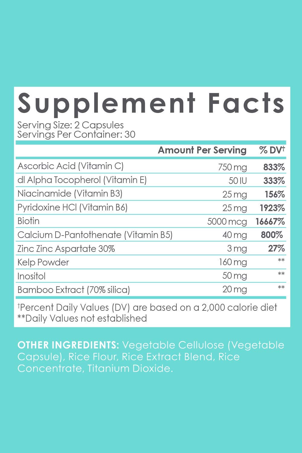 vital nutrients blended vitamin & mineral supplements