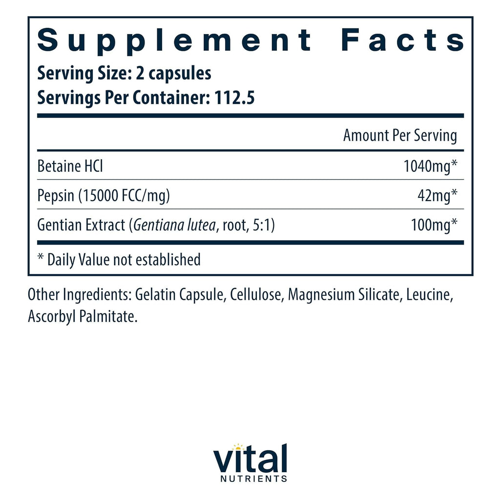 Vital Nutrients digestive health capsules