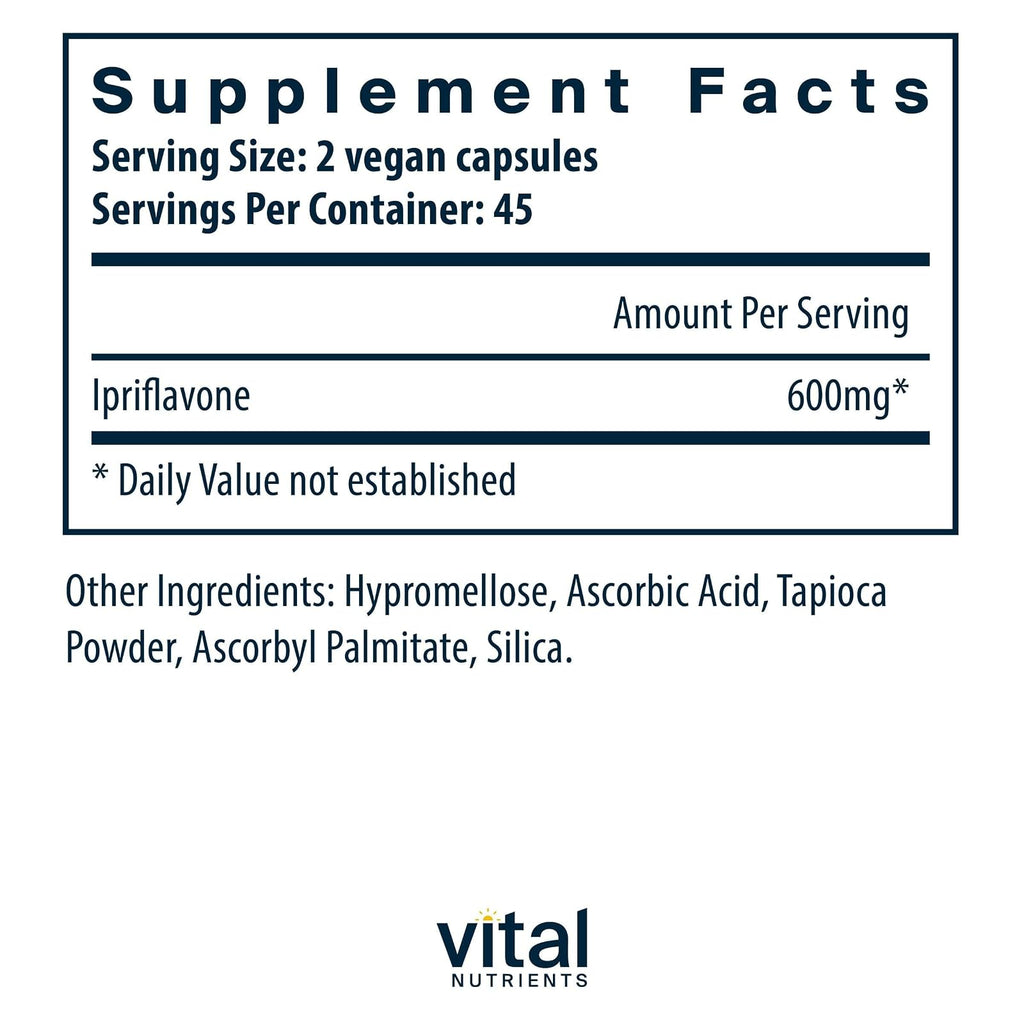 Vital Nutrients Ipriflavone capsules benefits