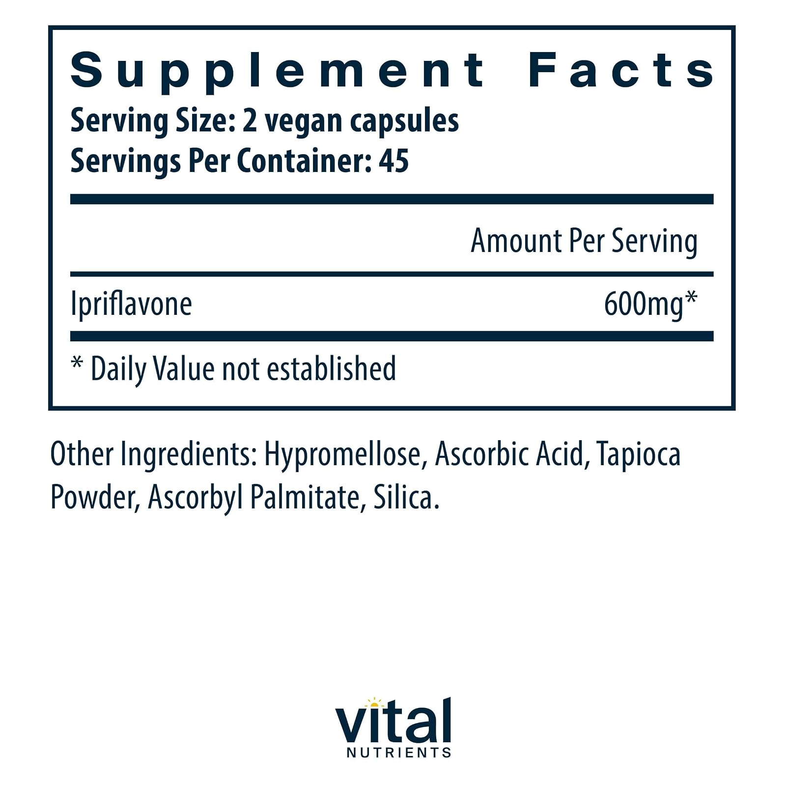 Vital Nutrients Ipriflavone capsules benefits