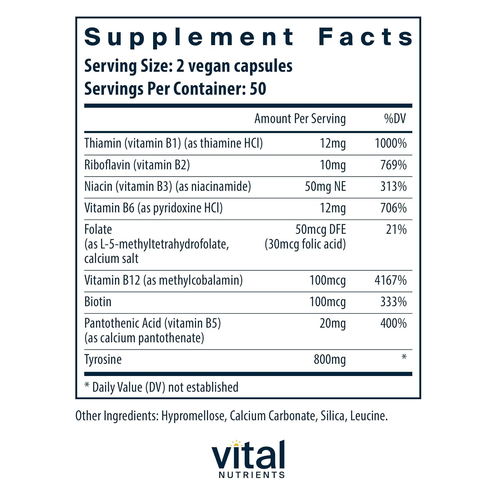 vital nutrients vitamin b complex