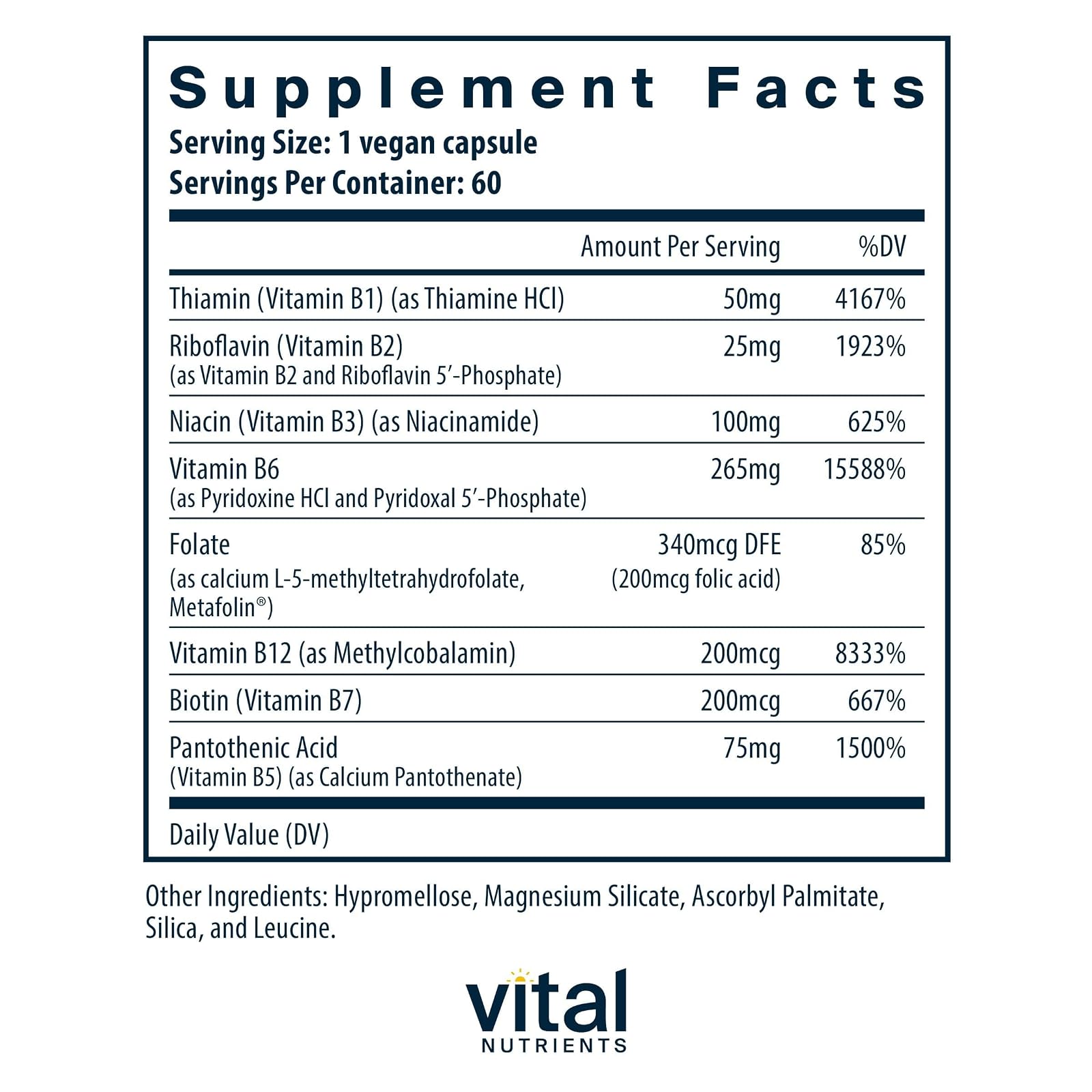 vital nutrients vitamin b6 capsules