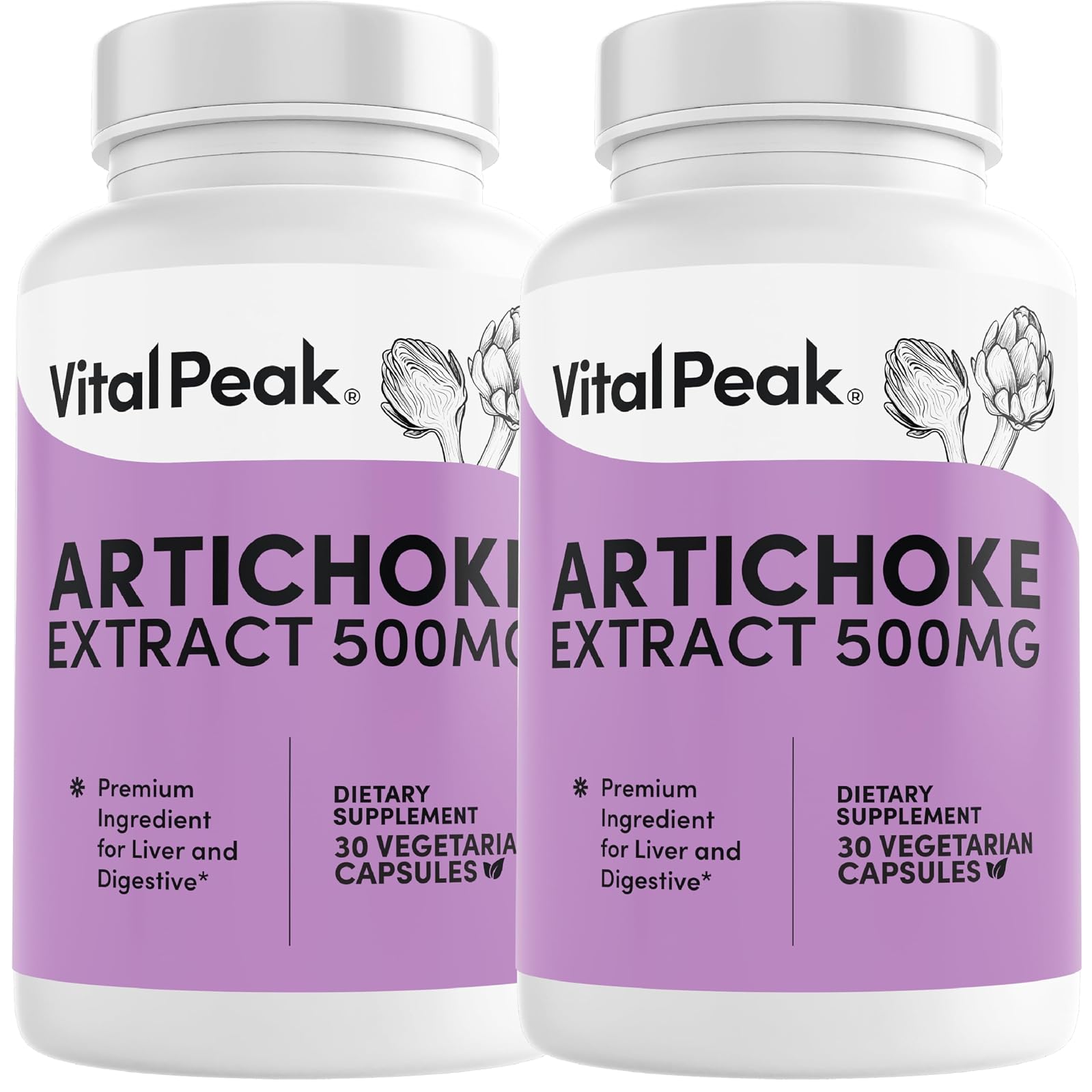 Vital Peak Artichoke 500 mg capsules