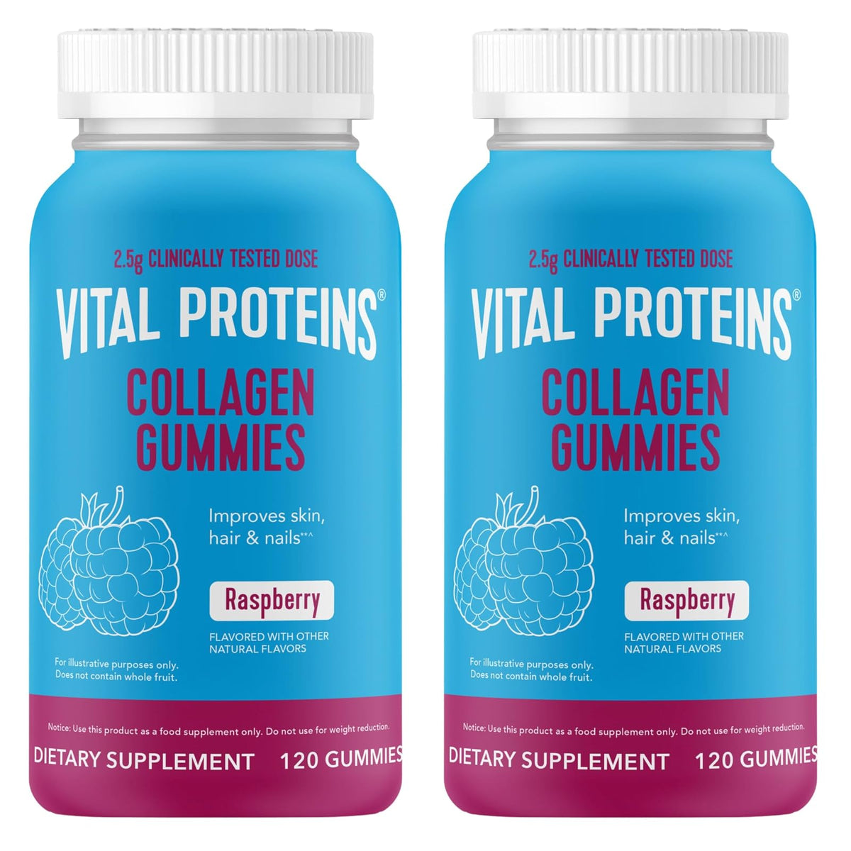 Vital Proteins collagen gummies raspberry flavour