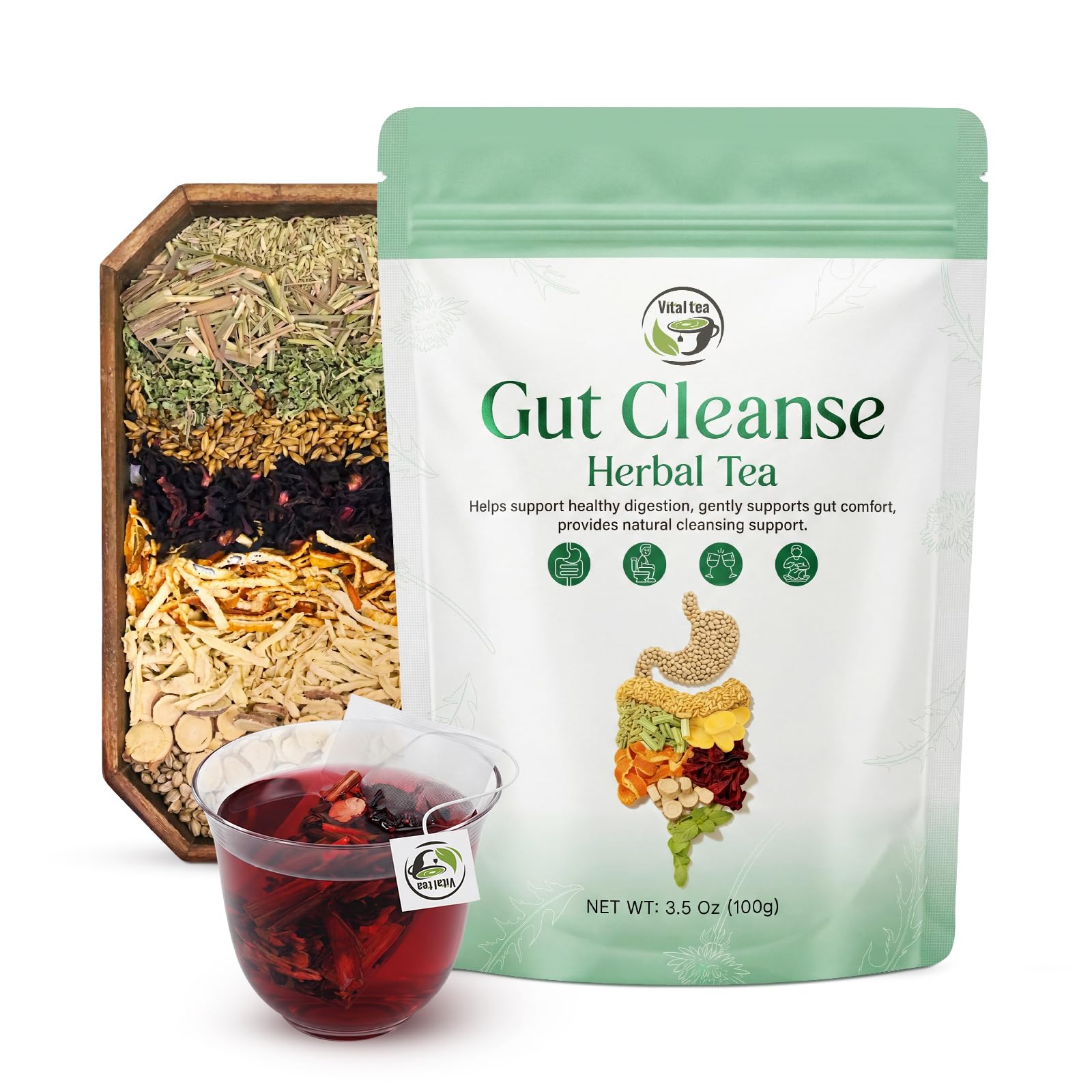 Vital Tea Gut Ease herbal tea bags