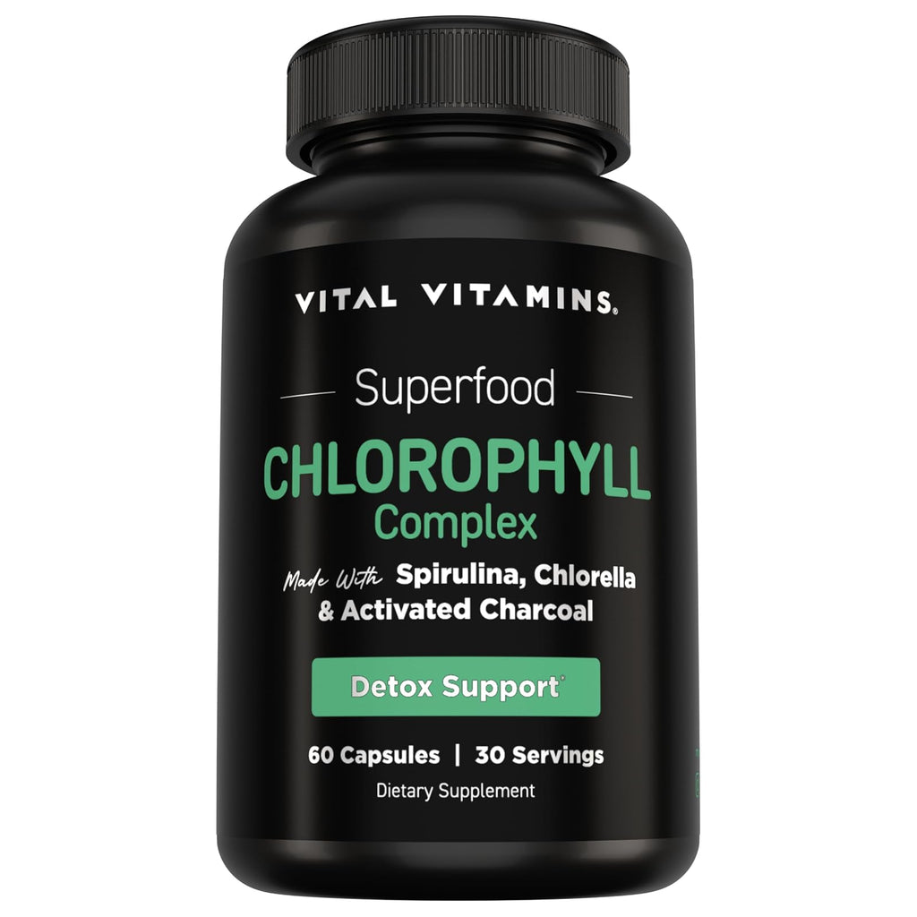 Vital Vitamins chlorophyll supplement capsules