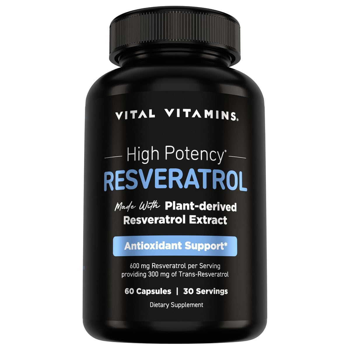 Vital Vitamins Resveratrol antioxidant support