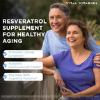 Vital Vitamins Resveratrol capsules for wellness