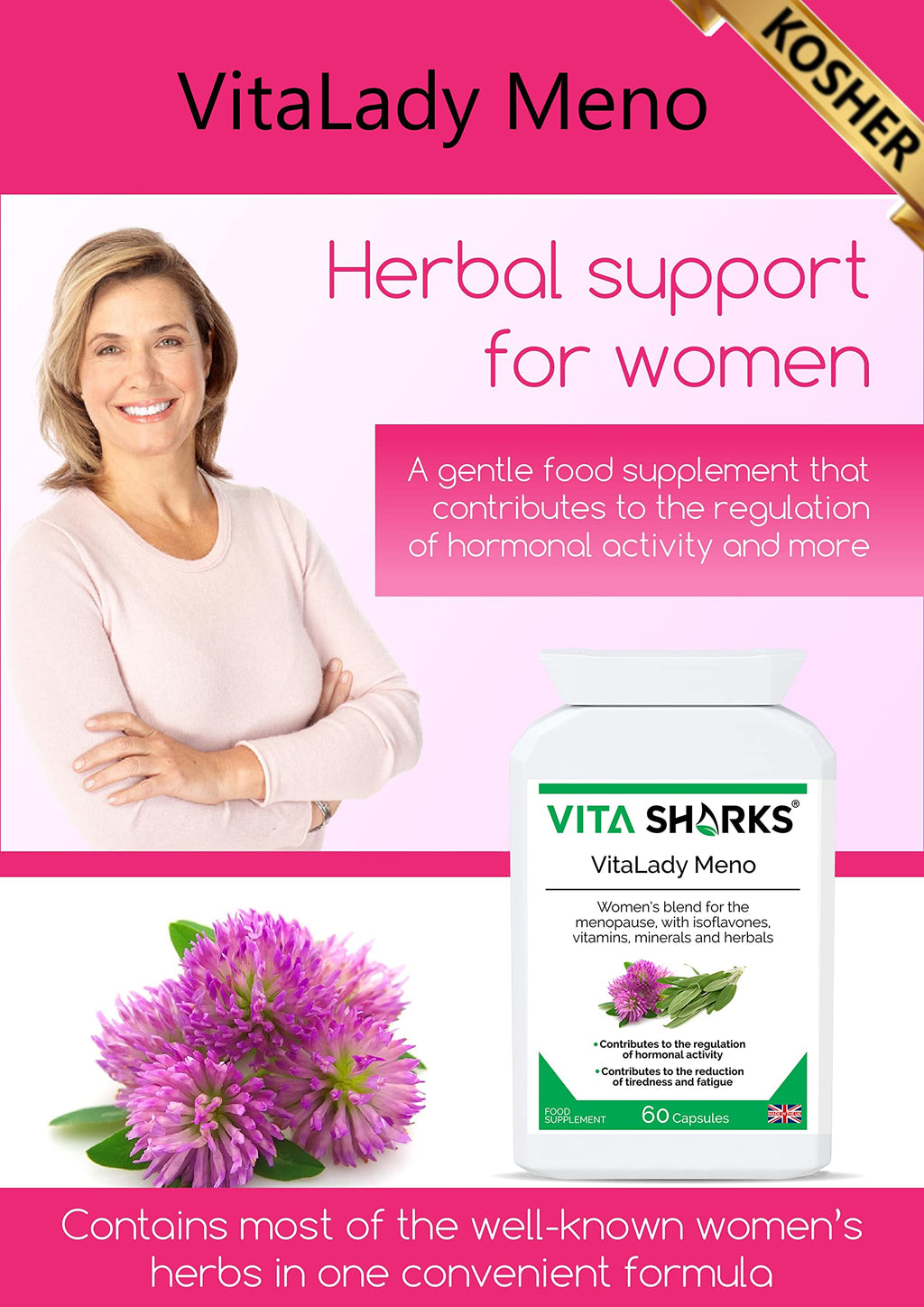 VitaLady Meno multivitamins for stress relief