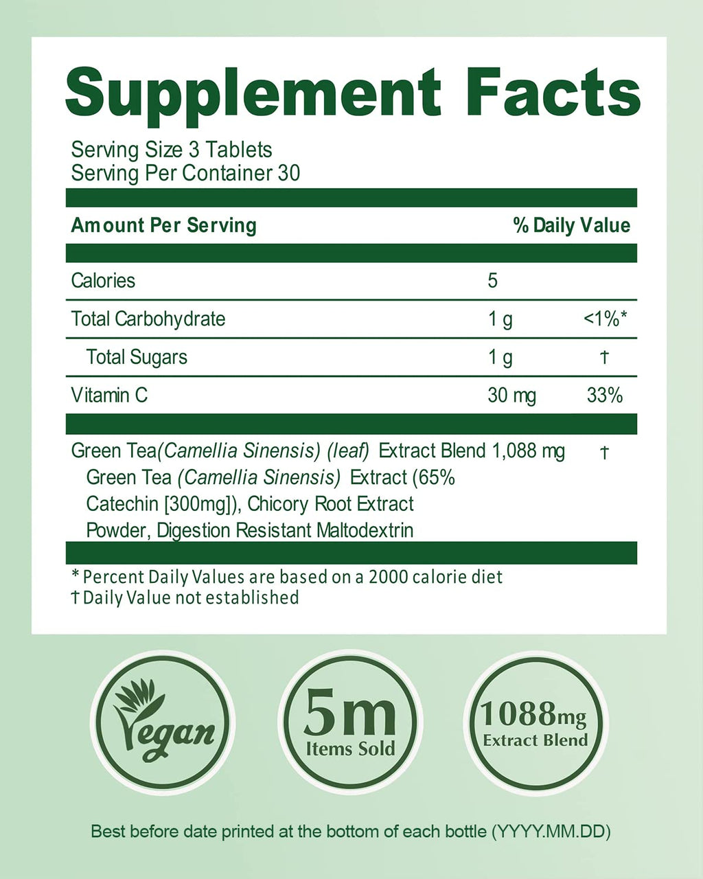 VITALBEAUTIE green tea for energy